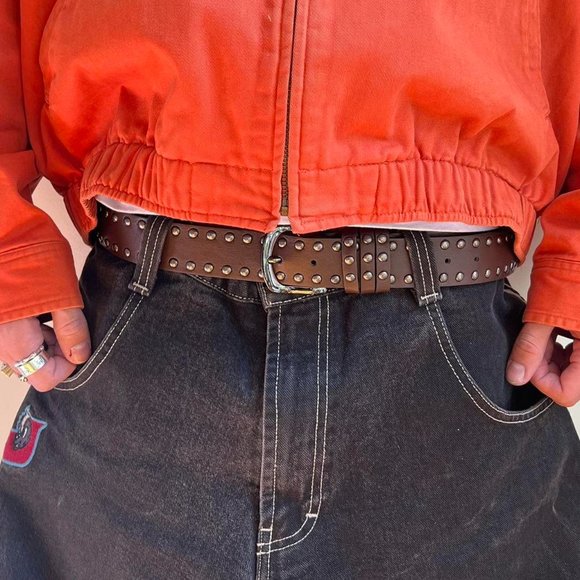 Accessories | Vintage Brown Studded American Western Cowboy Boho Belt ...